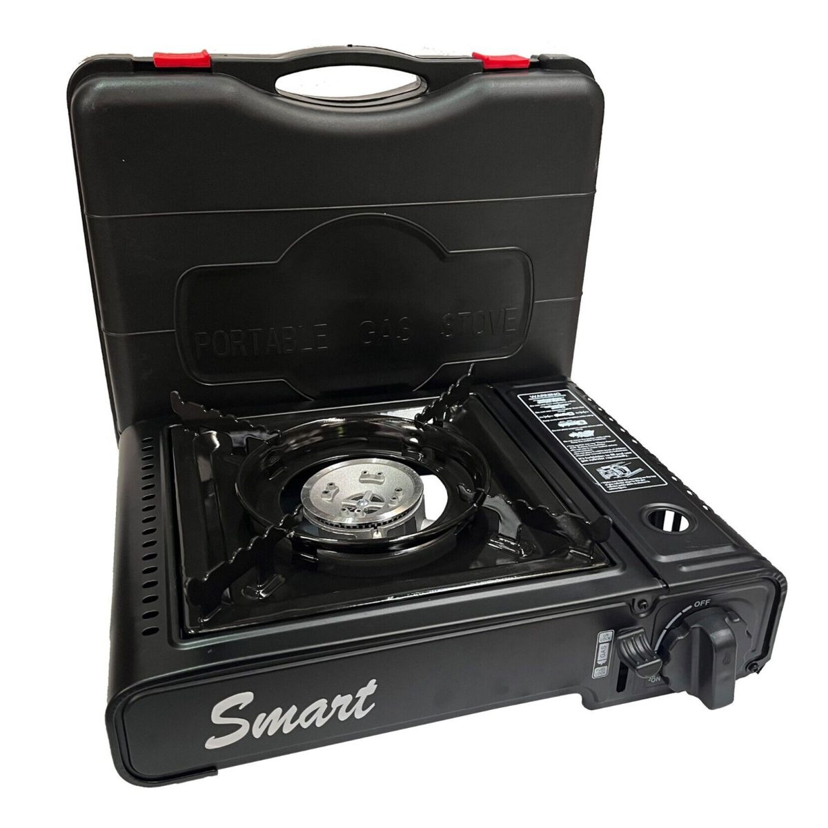 Camping Portable Double Gas Burner Stove Black Model CSS-GS02